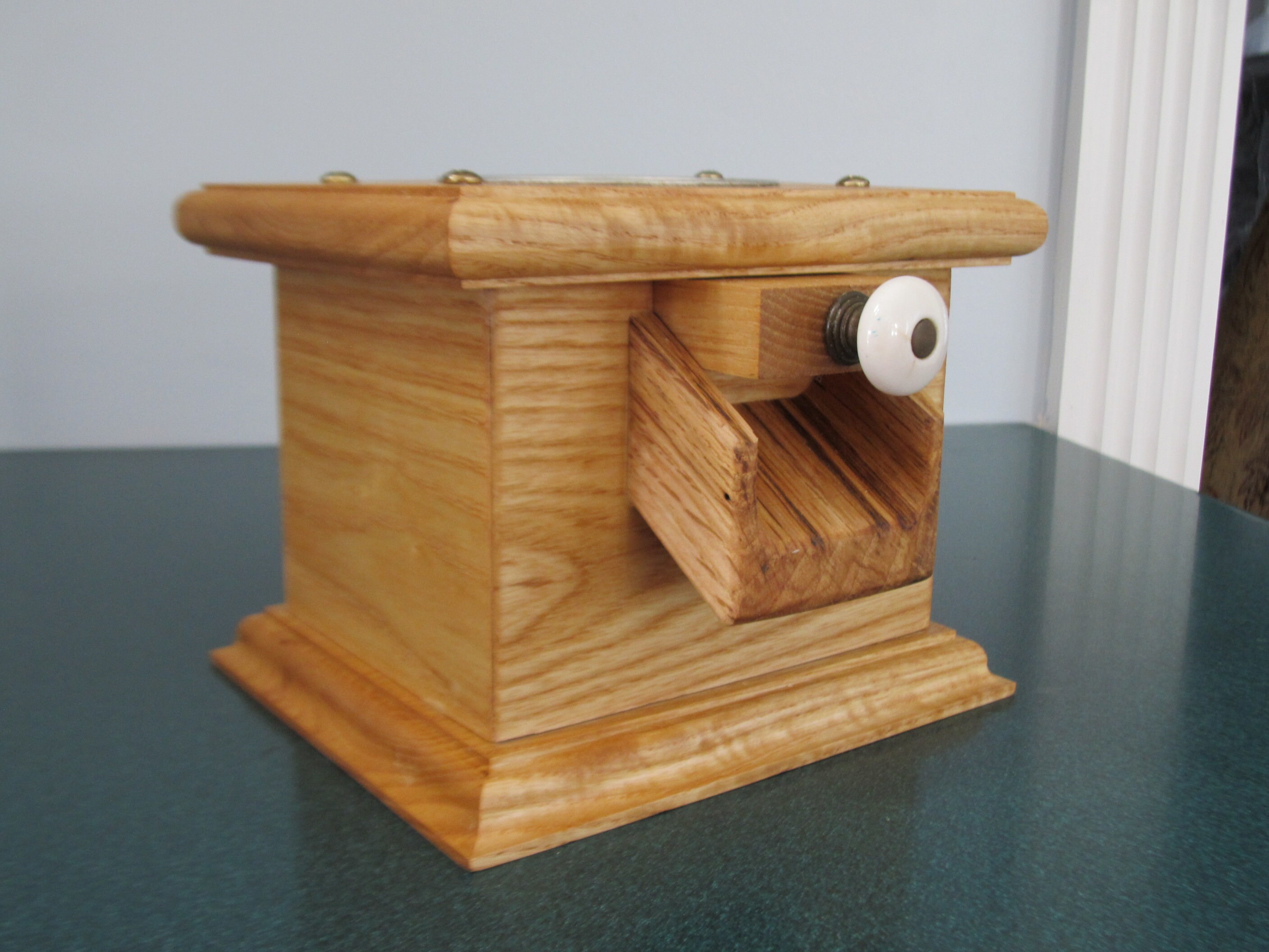 Handmade Candy Snack Dispenser Vintage Style Wood and Glass | Etsy