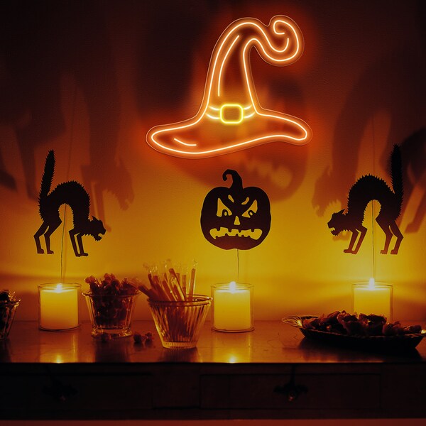 Witch Hat Neon Sign - Etsy
