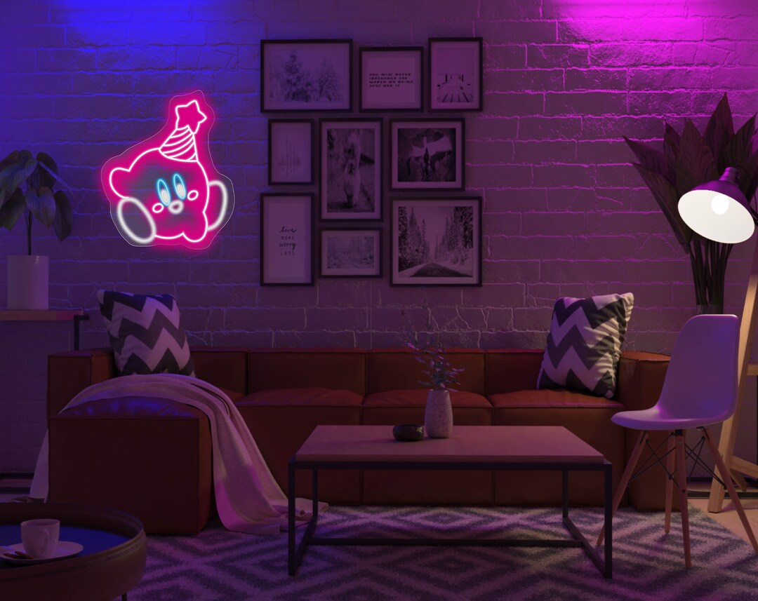 Cute Anime Character Neon Light Kawaii Anime Kitty LED Home Decoration ...