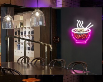 Asian Food Sushi and Rolls LED Sign Home Japan Food Kitchen Decor ...