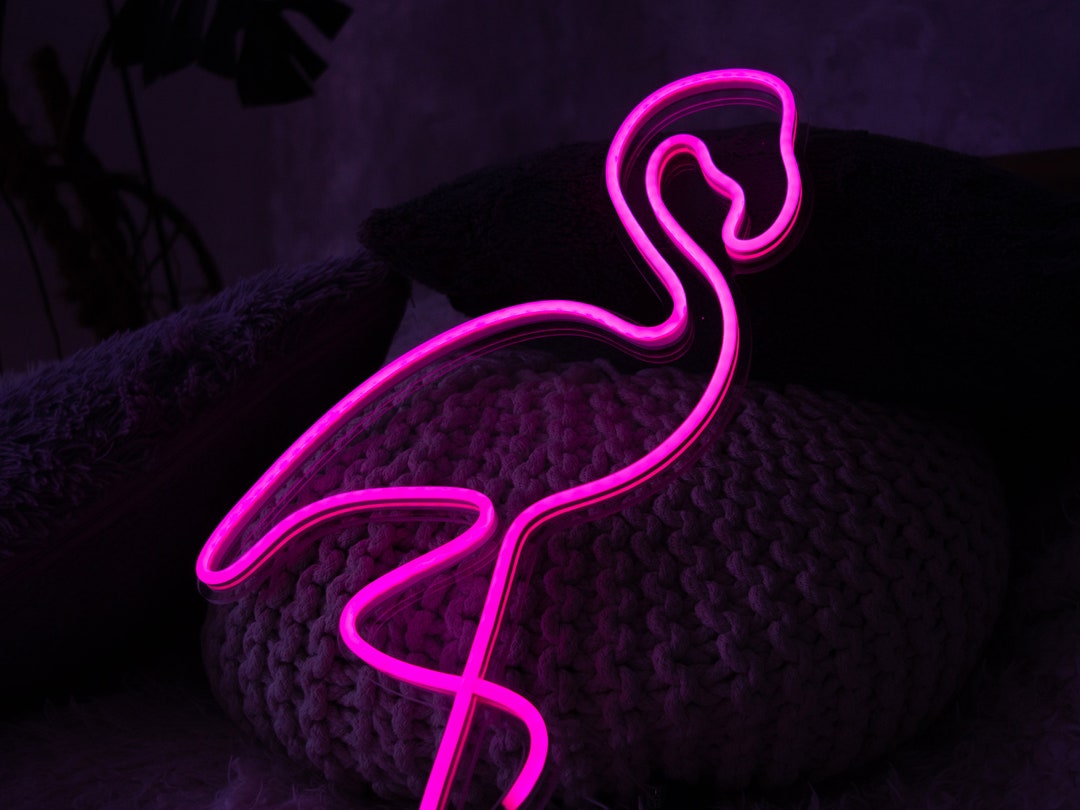 Custom Flamingo Neon Sign Cute Birds Home Decoration LED Decor Custom ...