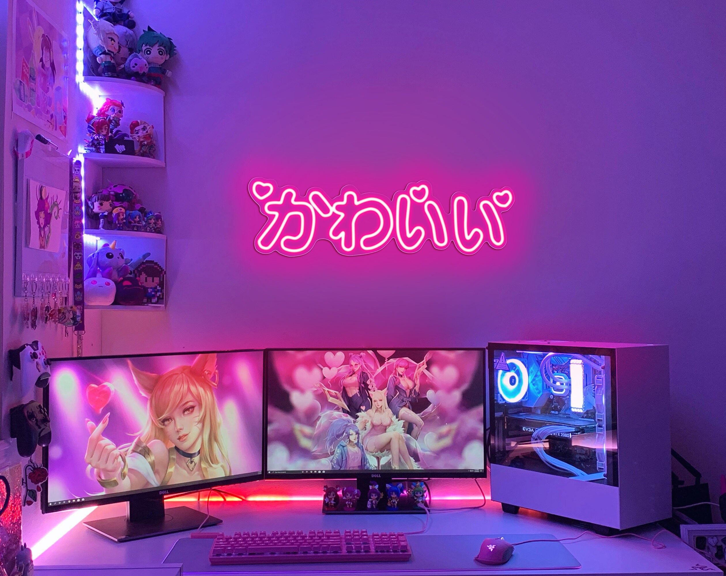 Kawaii Japan Hieroglyph Anime LED Neon Sign Cute Hieroglyph | Etsy