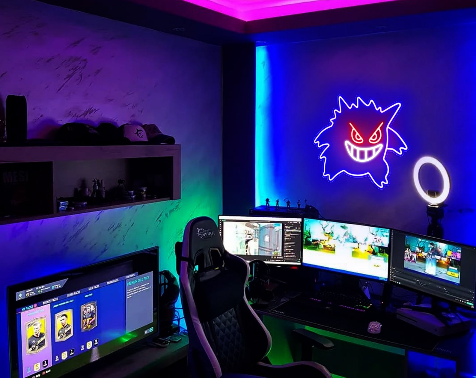 Gengar LED Cute Anime Neon Sign Gengar I Choose You Design - Etsy