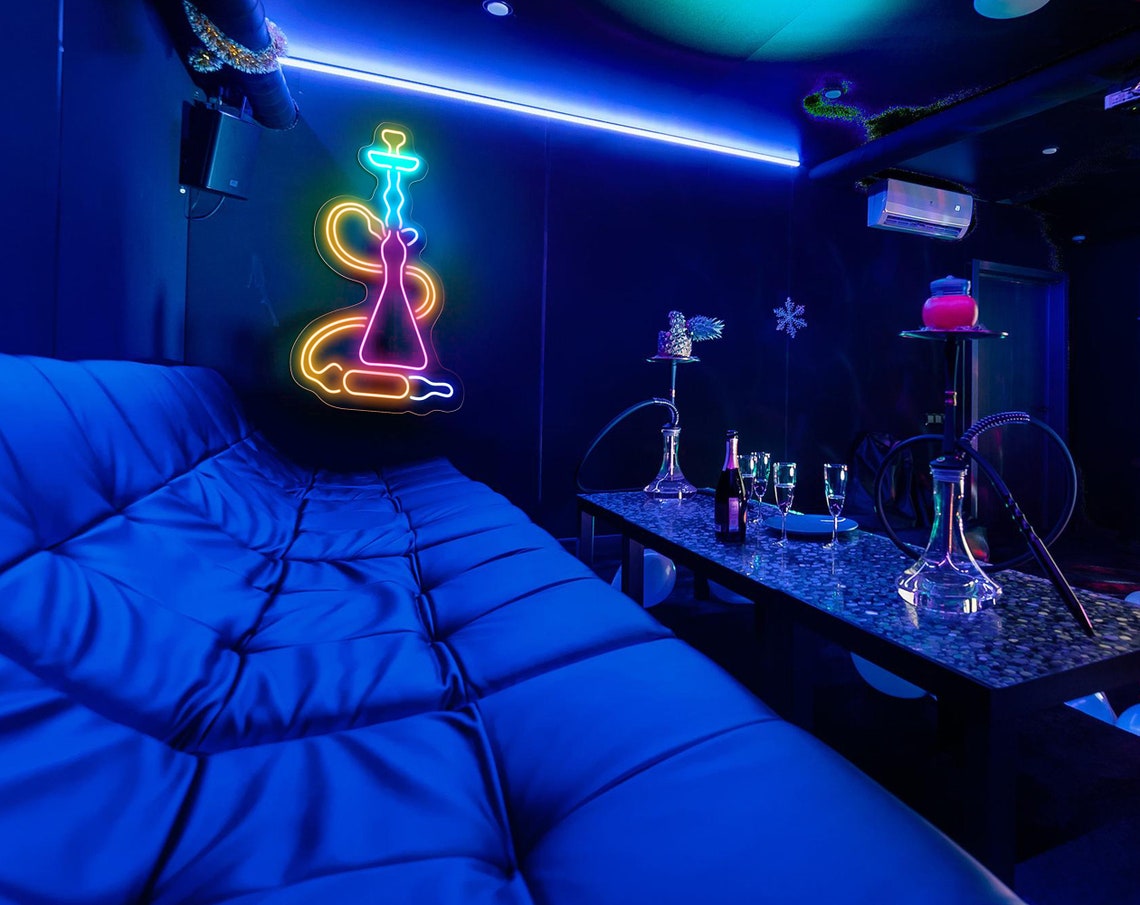 Hookah Bar Home Decoration Hookah Custom Neon Sign LED Decor - Etsy
