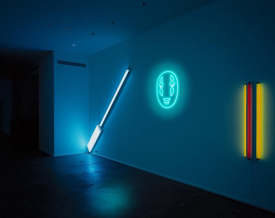 No Face Mask LED Anime Kawaii Neon Sign Cute No Face Design - Etsy