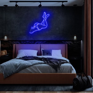 Woman Body Bikini Lady Legs LED Sign Home Decor Custom Neon Wall Decor ...