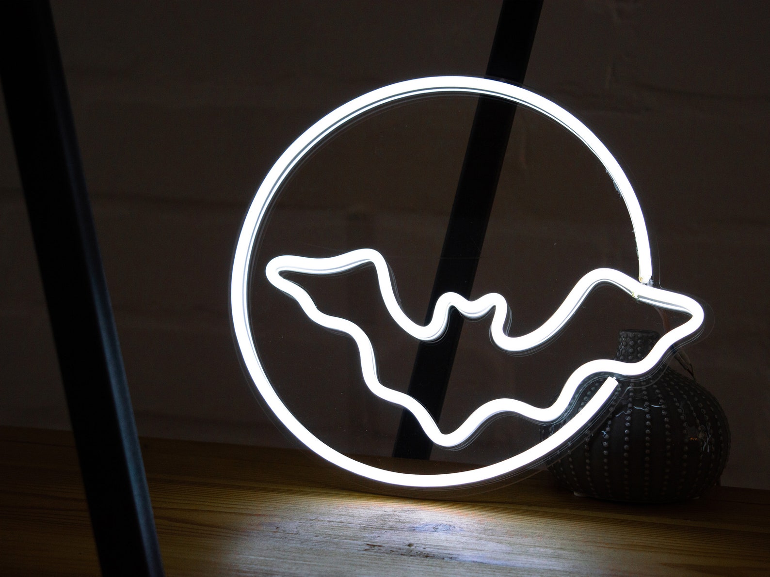 Bat Signal Neon Sign LED Neon Decor Superhero BAT Symbol Neon - Etsy