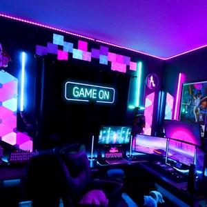 Game on LED Decor Custom Birthday Party Neon Sign Custom Neon Sign ...
