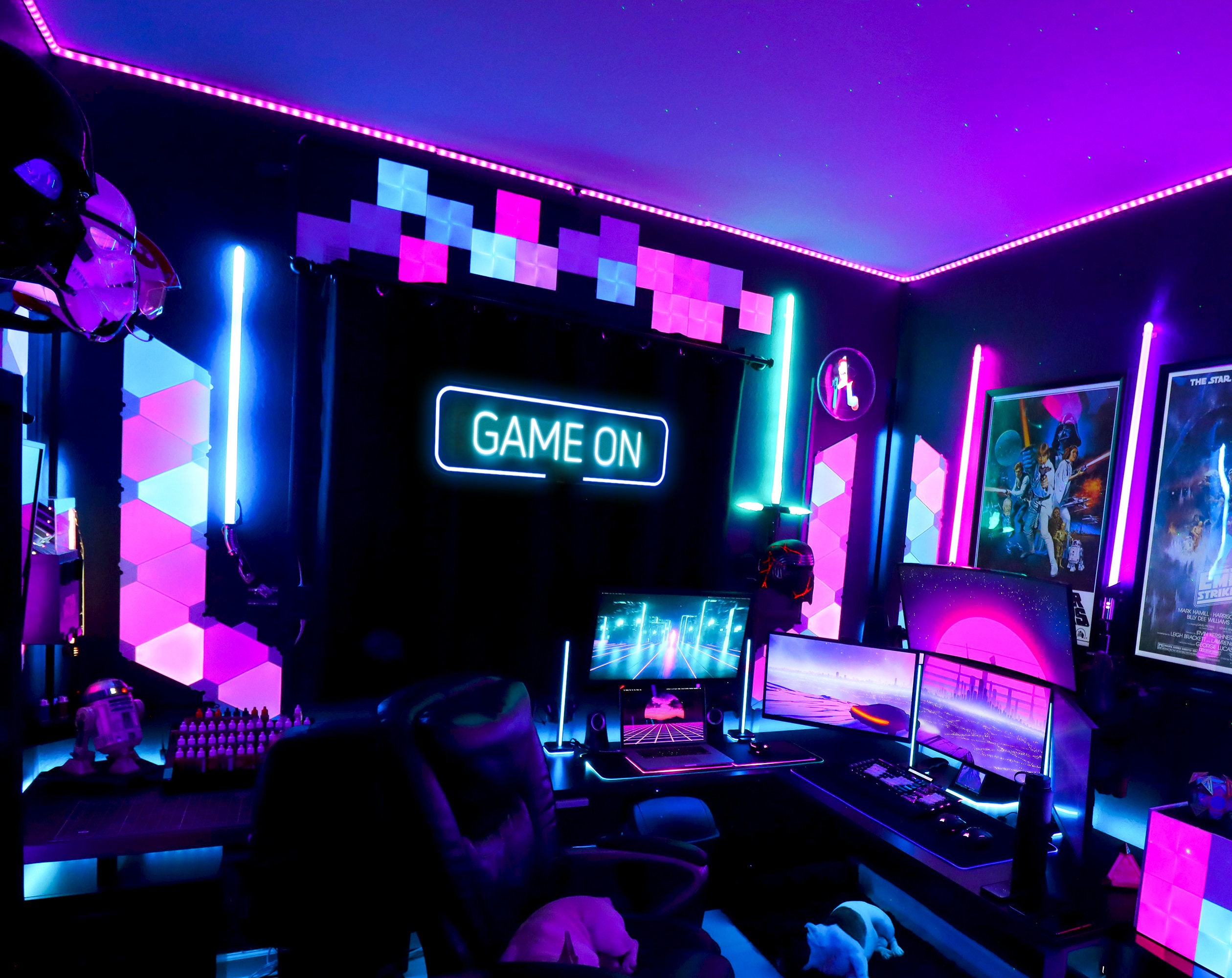 Custom Party Neon Sign Game Zone LED Dekor Spiel auf | Etsy