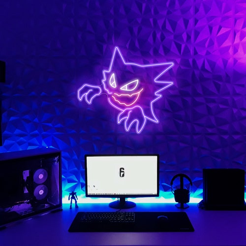 Gengar LED Cute Anime Neon Sign Gengar I Choose You Design - Etsy