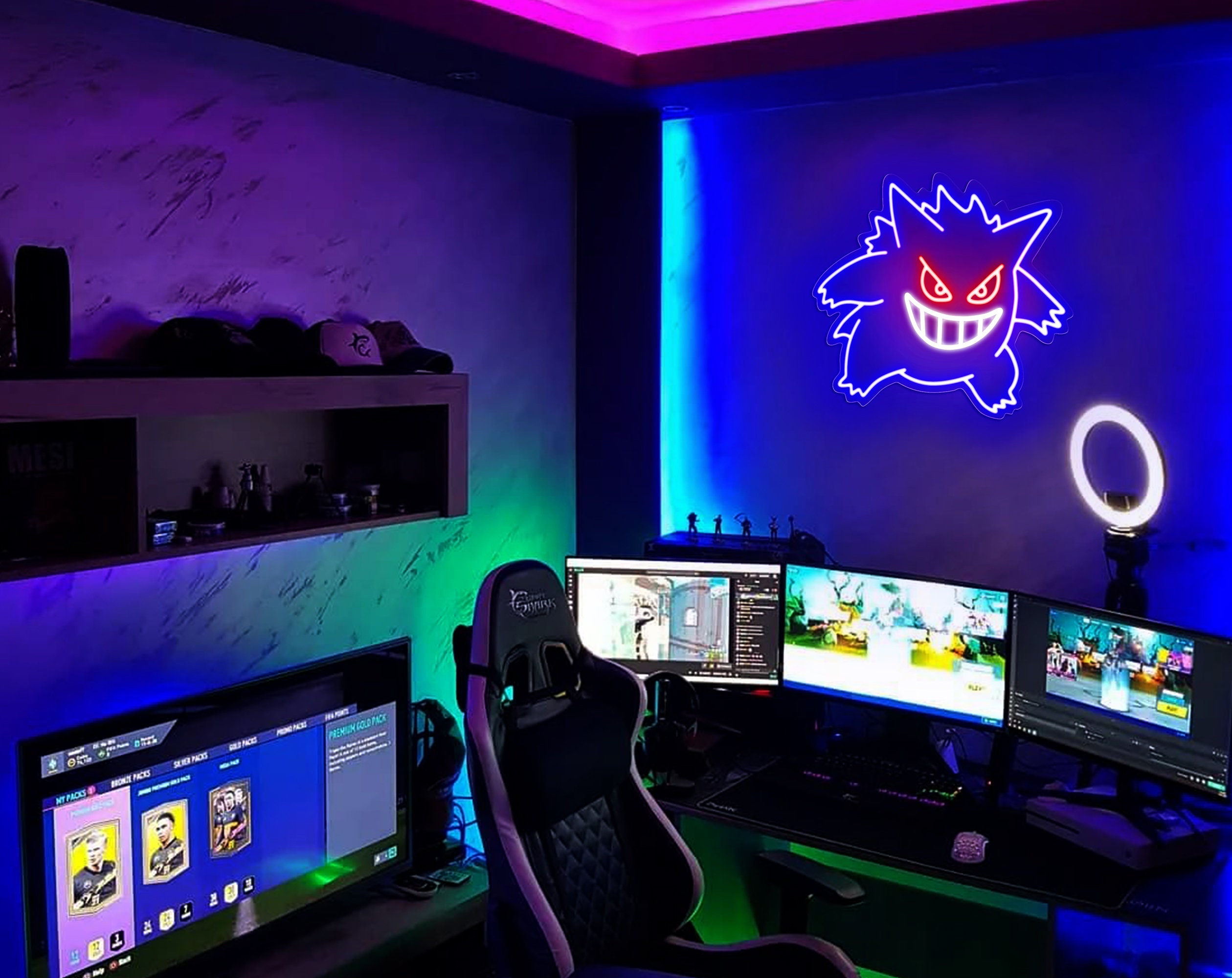 Gengar LED Cute Anime Neon Sign Gengar I Choose You Design | Etsy