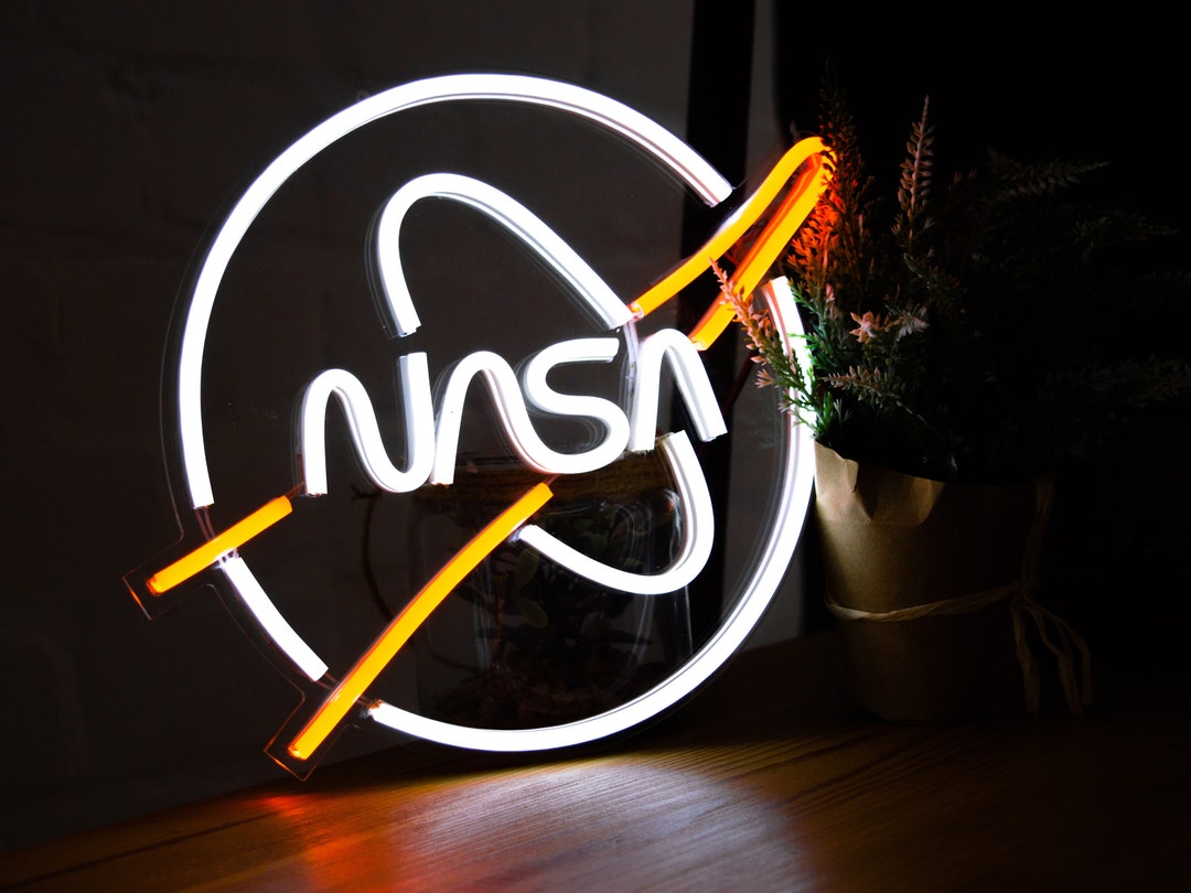 Space Starship Symbol Logo Neon Sign Home Decor Custom Neon Wall Decor ...