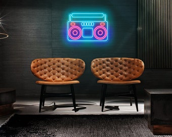 Neon Sign Record Player - Etsy