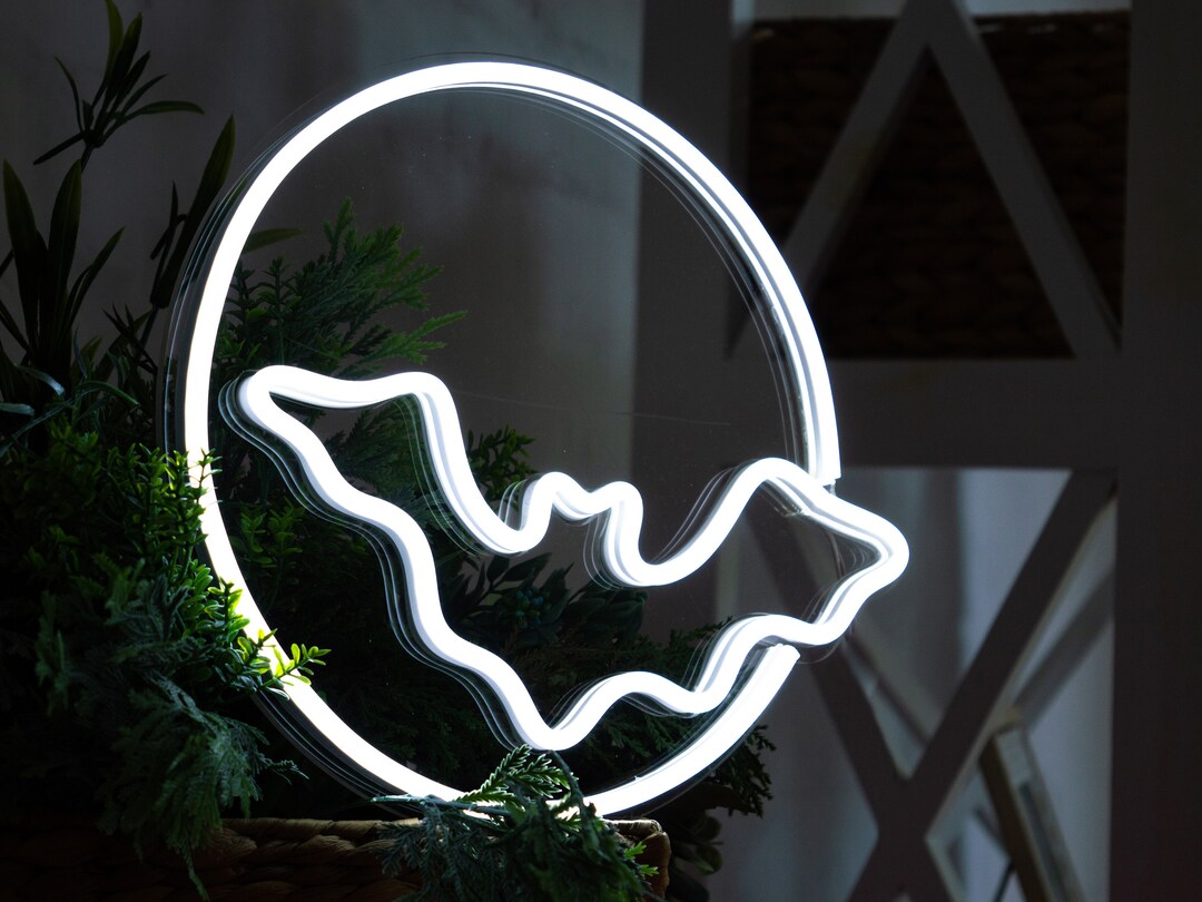 Bat Signal Neon Sign LED Neon Decor Superhero BAT Symbol Neon Sign Home ...