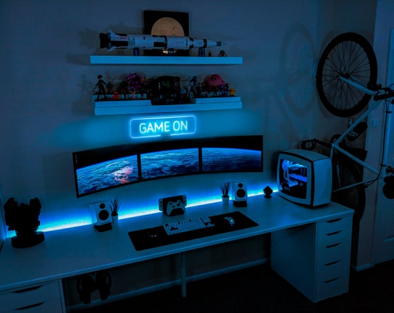 Game on LED Decor Custom Birthday Party Neon Sign Custom Neon - Etsy