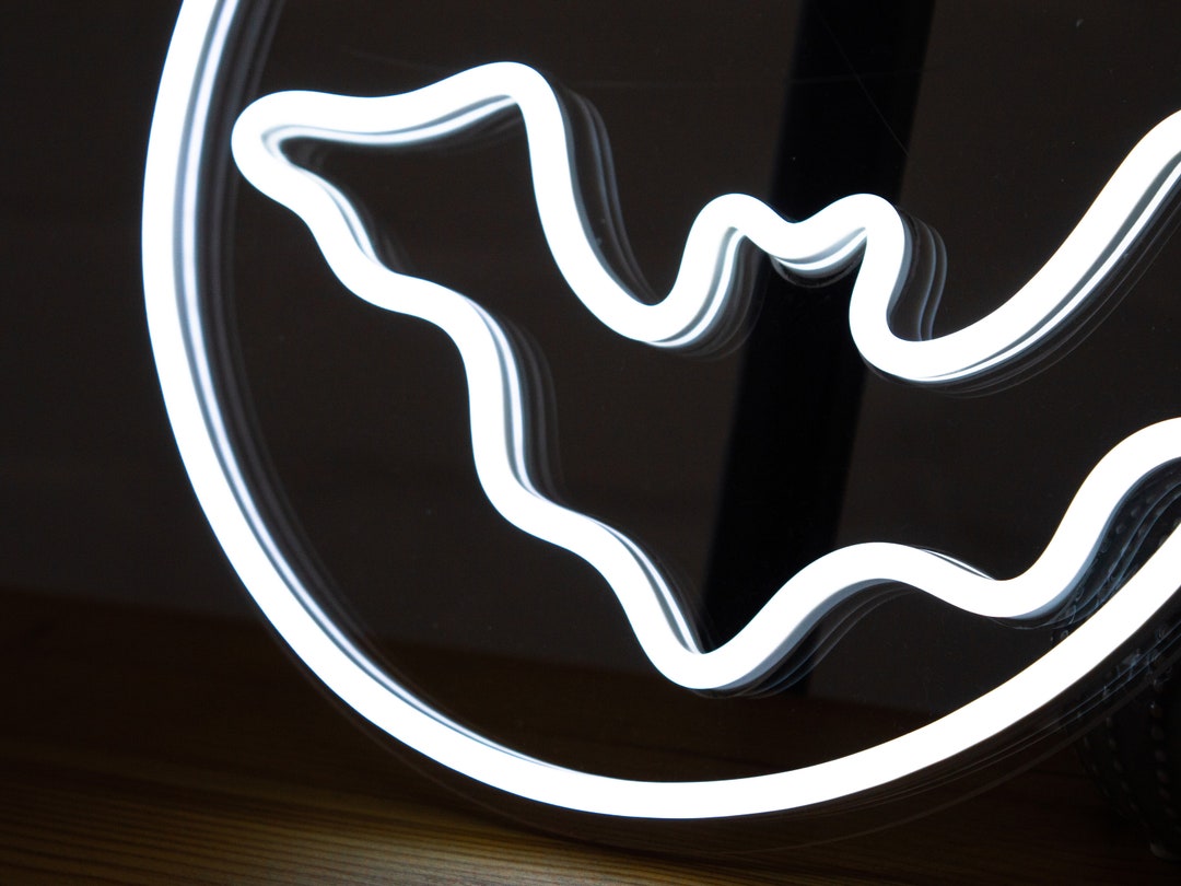 Superhero BAT Symbol Neon Sign Home Decor Custom Neon Wall Decor Bat ...