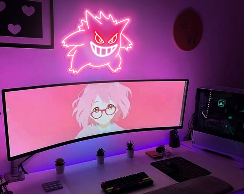 Gengar LED Cute Anime Neon Sign Gengar I Choose You Design | Etsy