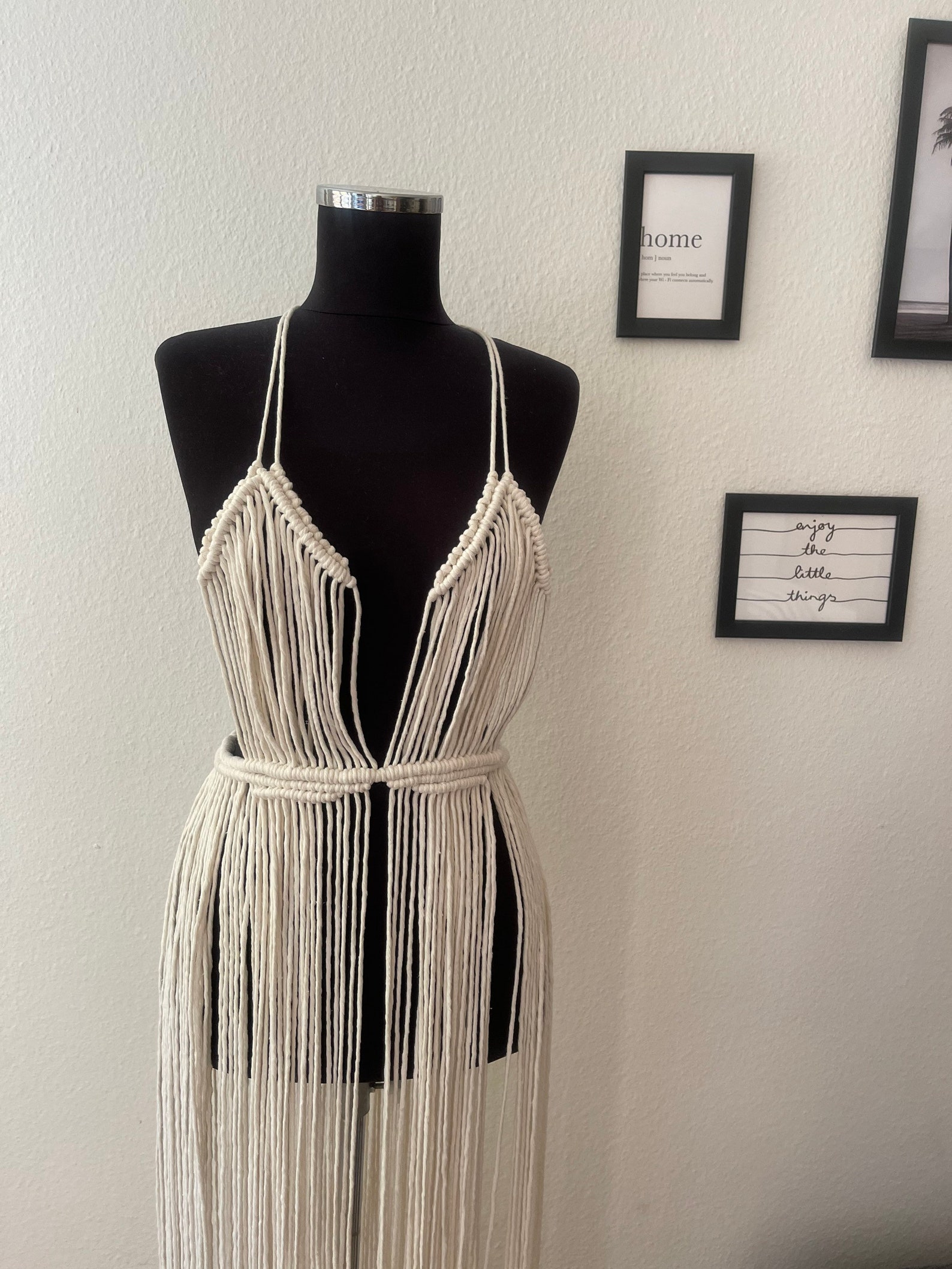 Macrame dress Bohostyle Festival dress Macramedress | Etsy