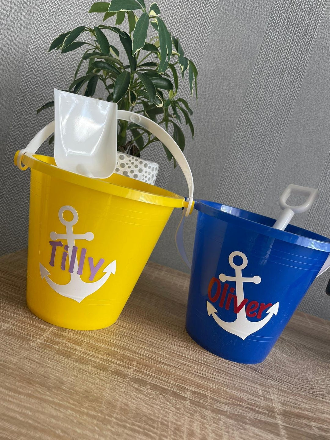 Fun Summer Beach Bucket and Spade Personalised for Kids, Sand Toys for ...