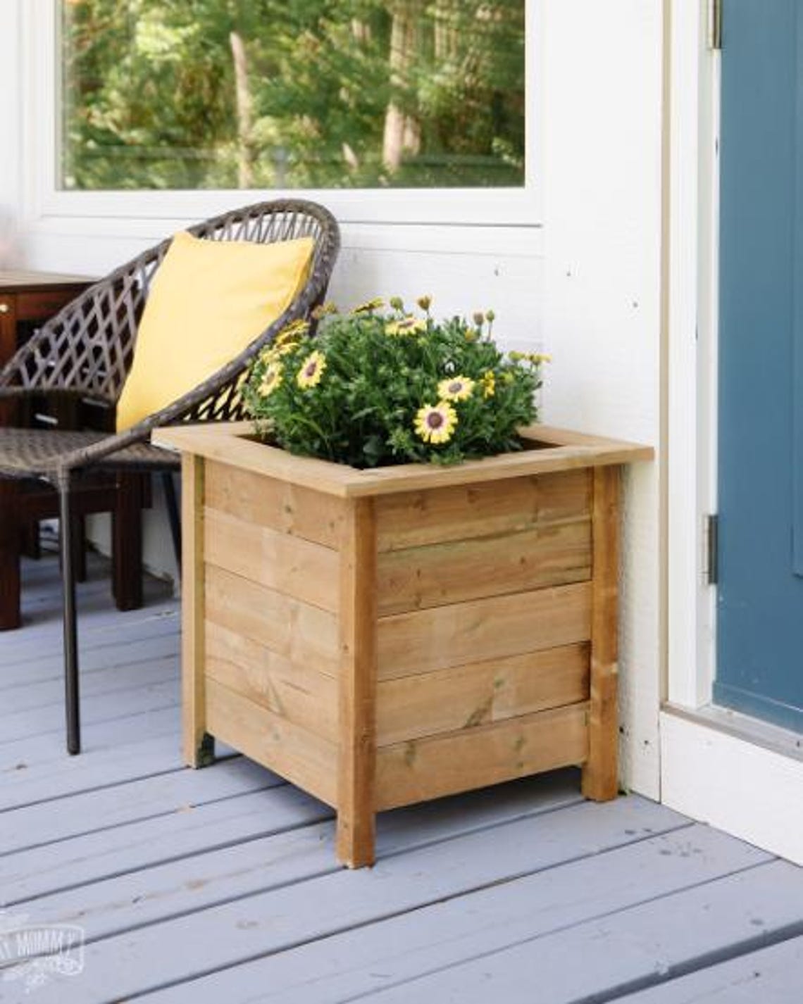 Cedar Planter Box Build Plans, Digital Build Plans, Cedar Flower Box ...