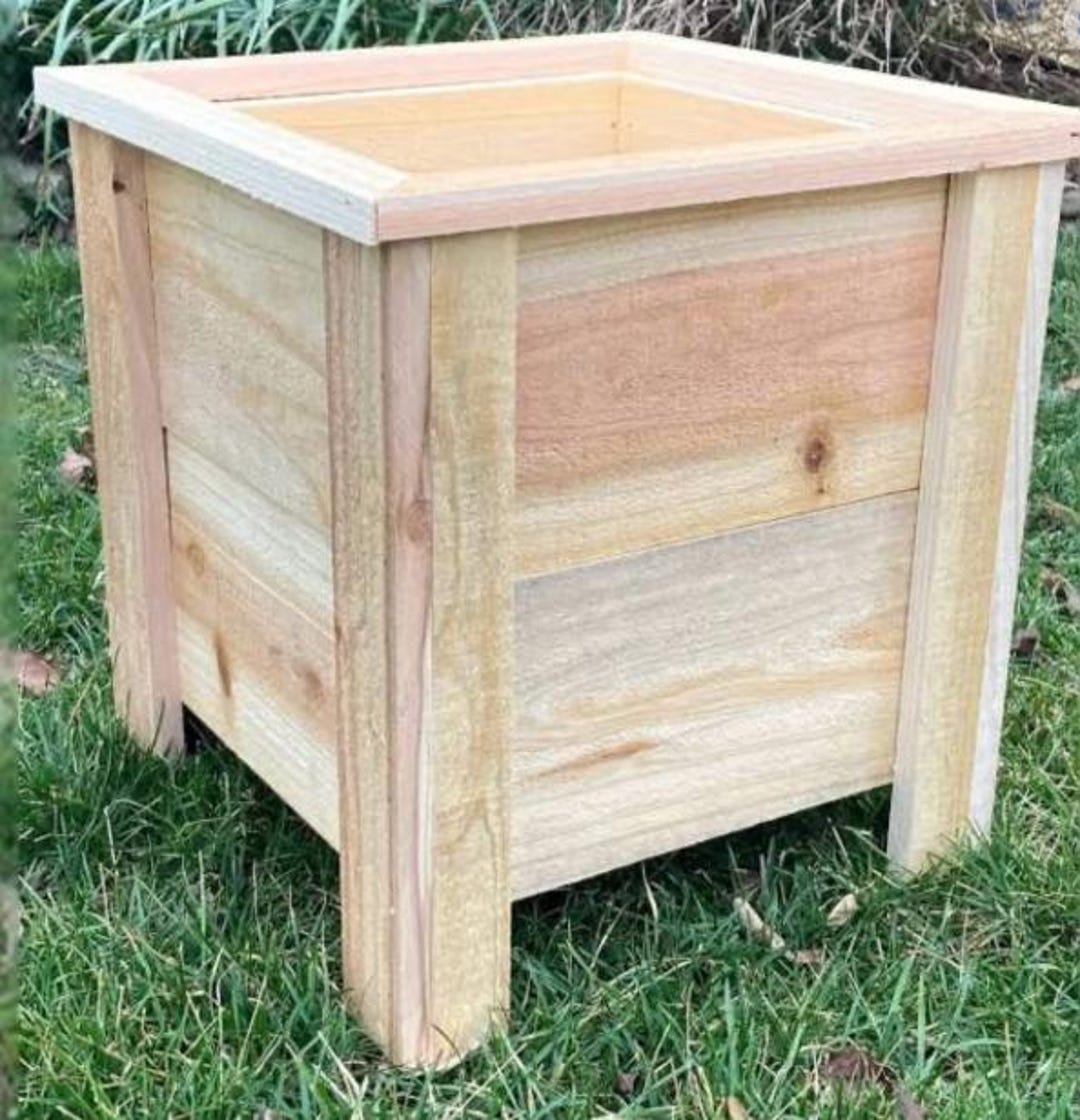 Cedar Planter Box Build Plans, Digital Build Plans, Cedar Flower Box ...