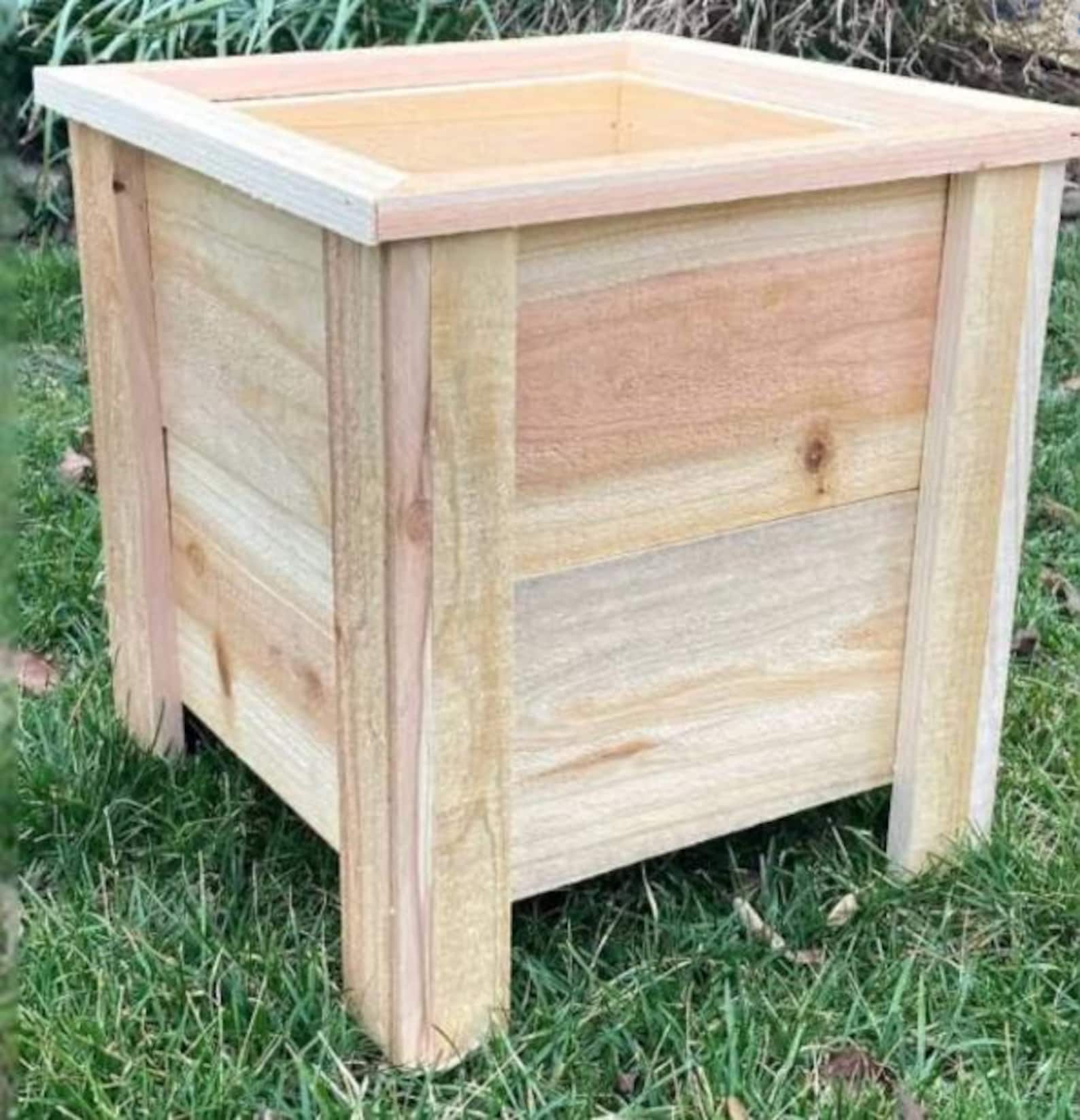 Cedar Planter Box Build Plans, Digital Build Plans, Cedar Flower Box ...