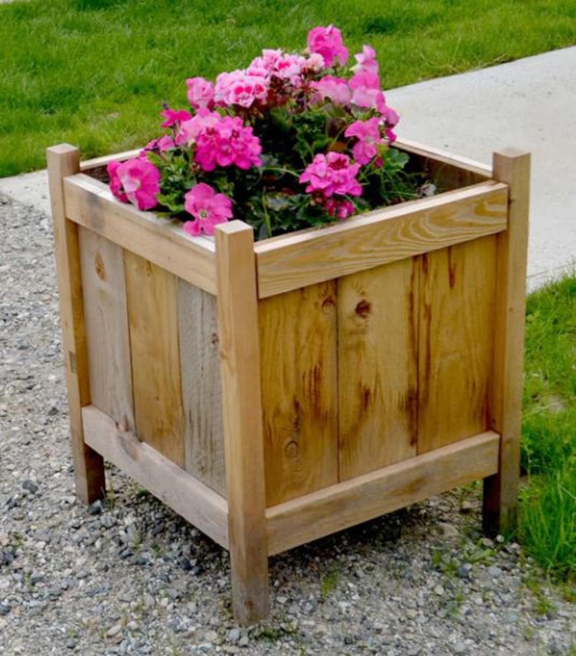 Cedar Planter Box Build Plans, Digital Build Plans, Cedar Flower Box ...