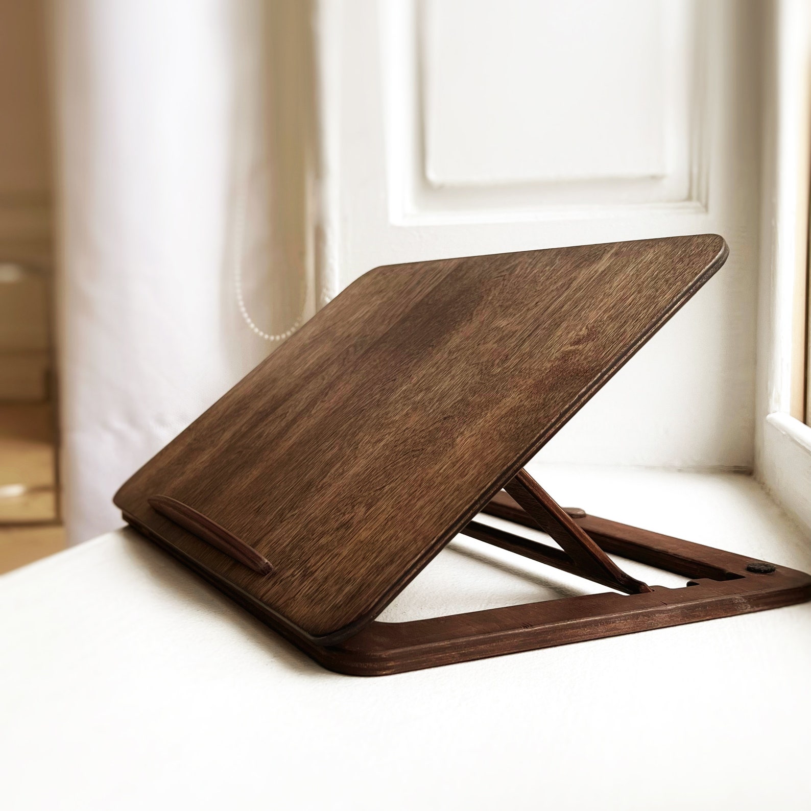 Laptop Stand for Desk, Laptop Riser Wood, Computer Stand, Portable Wood ...