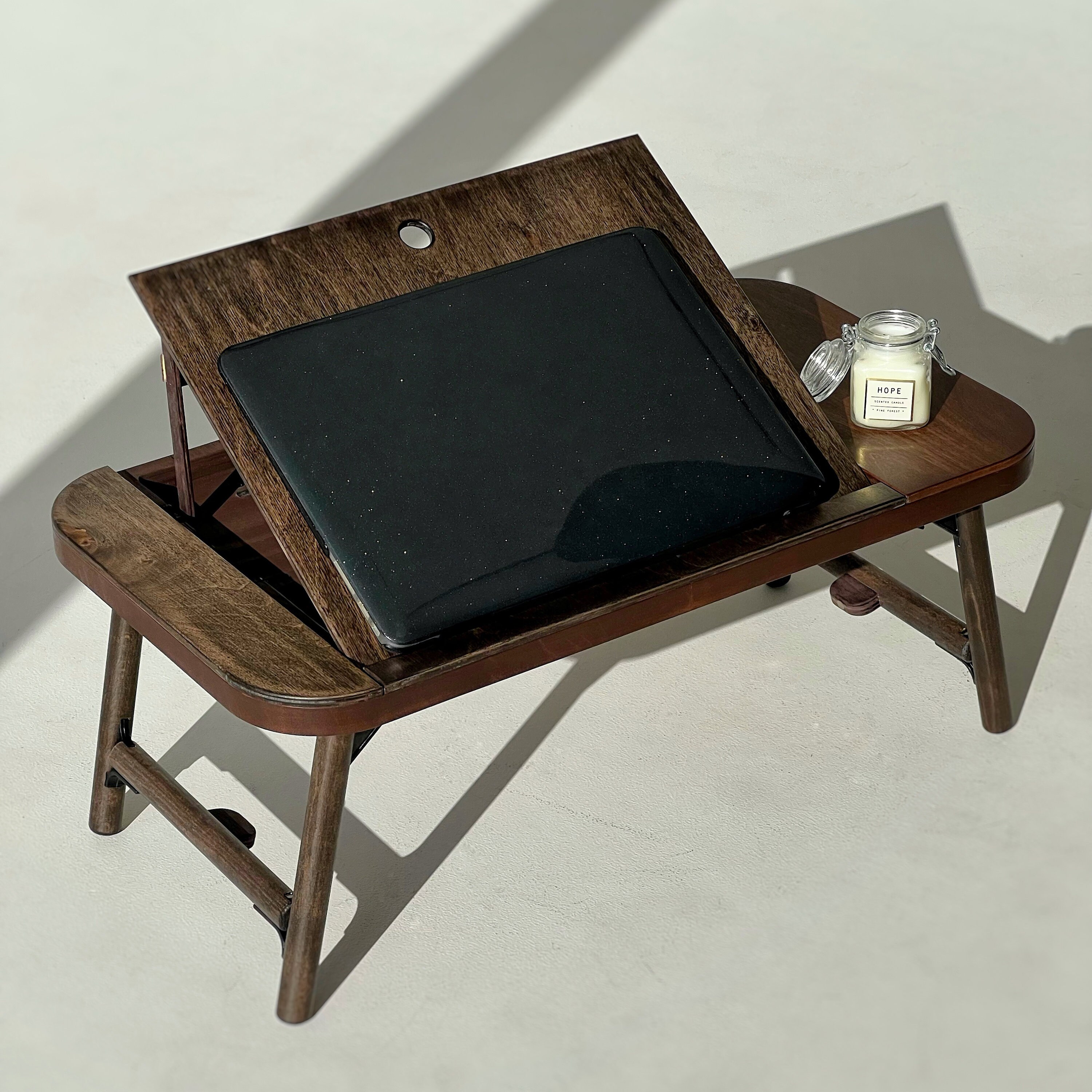 Wood Lap Desk Table for MacBook Wood Portable Table for - Etsy