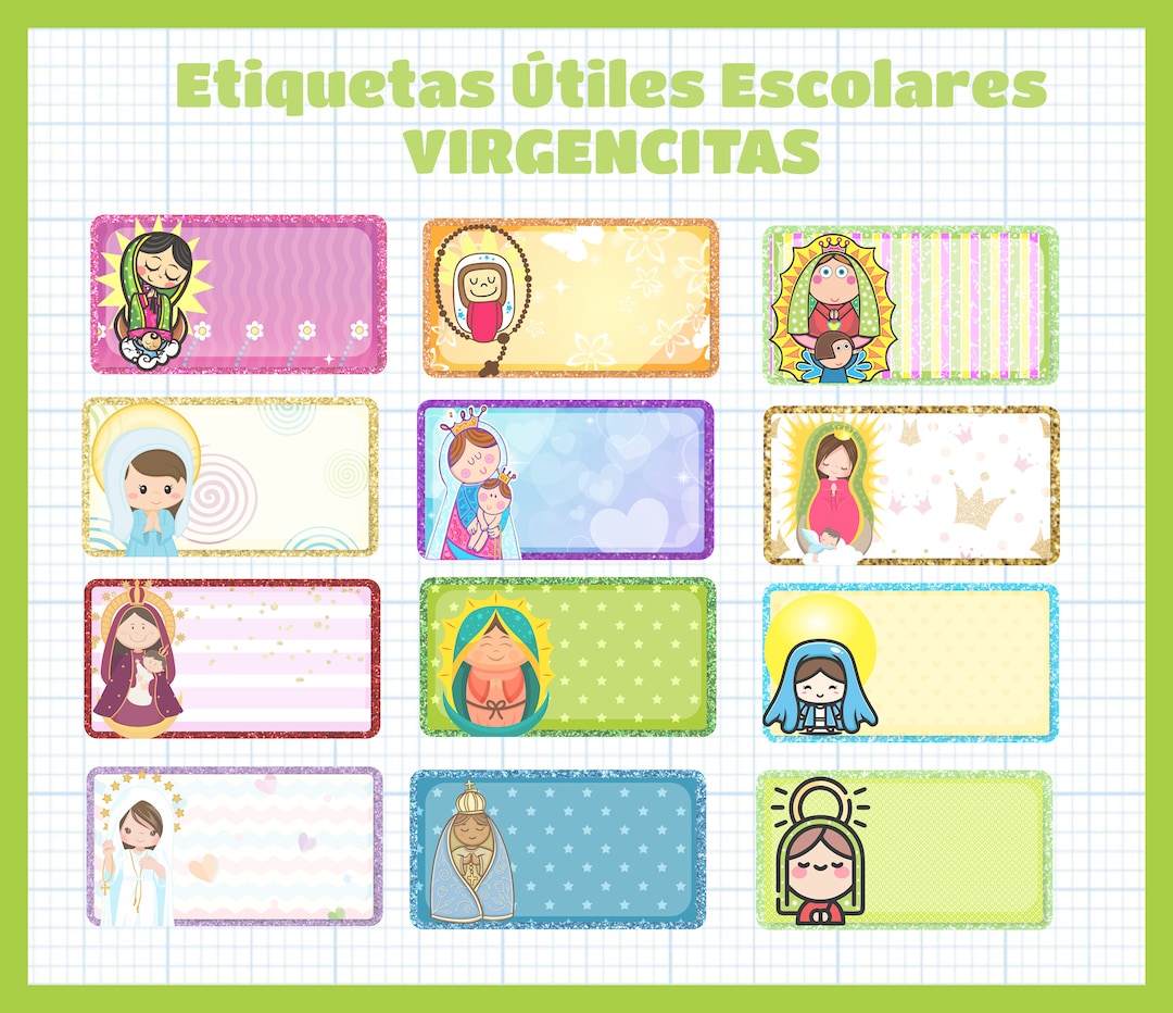 Labels Schools Png Notebook Labels Png Virgins Holly Mary Virgin Mary ...