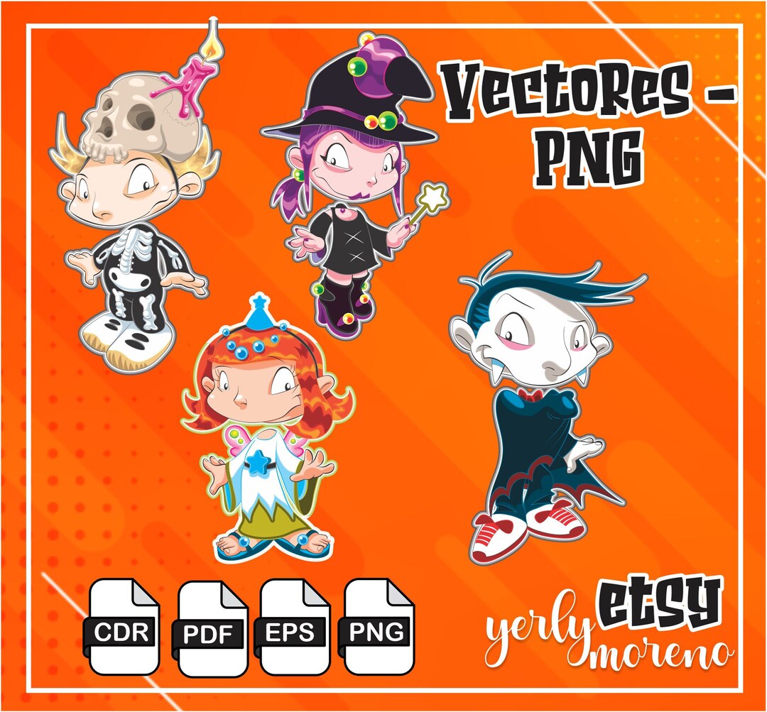 Halloween Vectors Vectors Dracula Witch Witch Ghost Skull Bones Corel ...