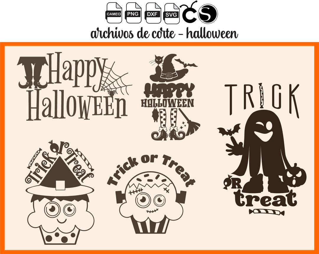 Halloween Svg Happy Halloween Svg Png Dxf Silhouette Cameo Cricut Ghost ...