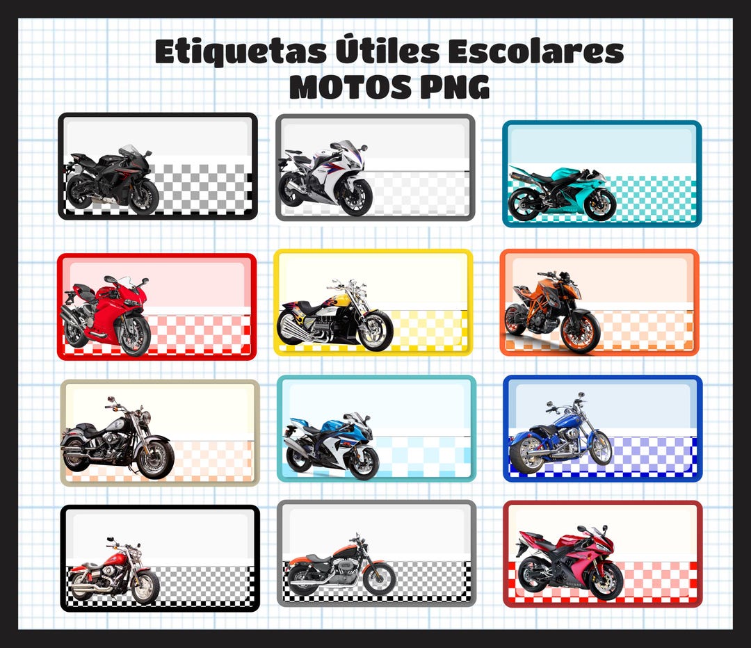 School Labels Motorcycles Labels Schools Png Galateo Scolastico ...