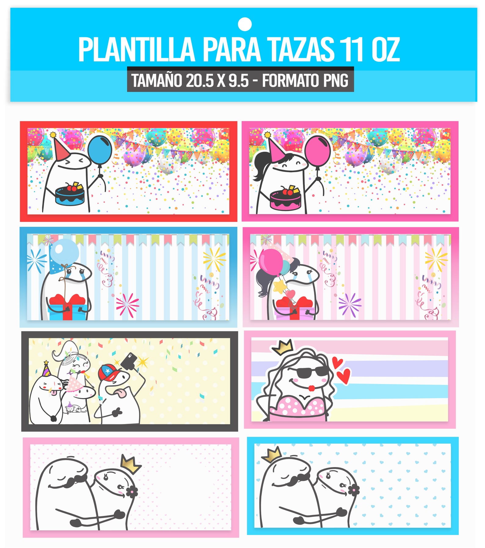 Flork Deformed Png Template for Cups Flork Mom Flork Digital Birthday ...