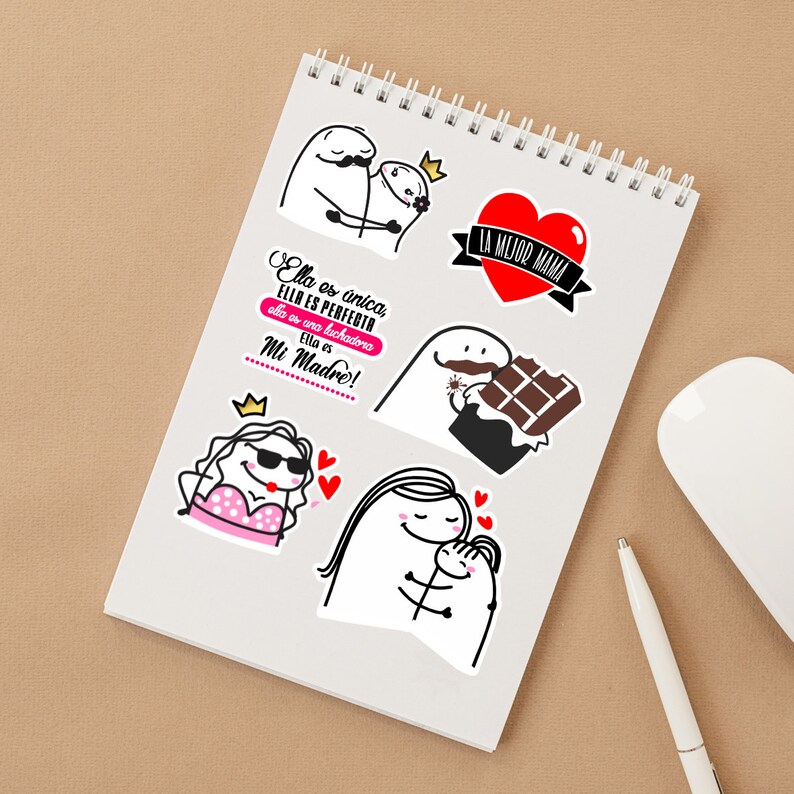 Flork Svg Mother's Day Stickers Stickers Png Pdf Printables Haapy ...
