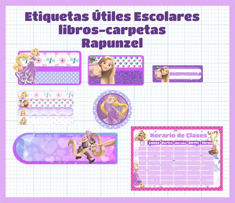 Etiquetas Labels Utiles Escolares Png Template Templates - Etsy