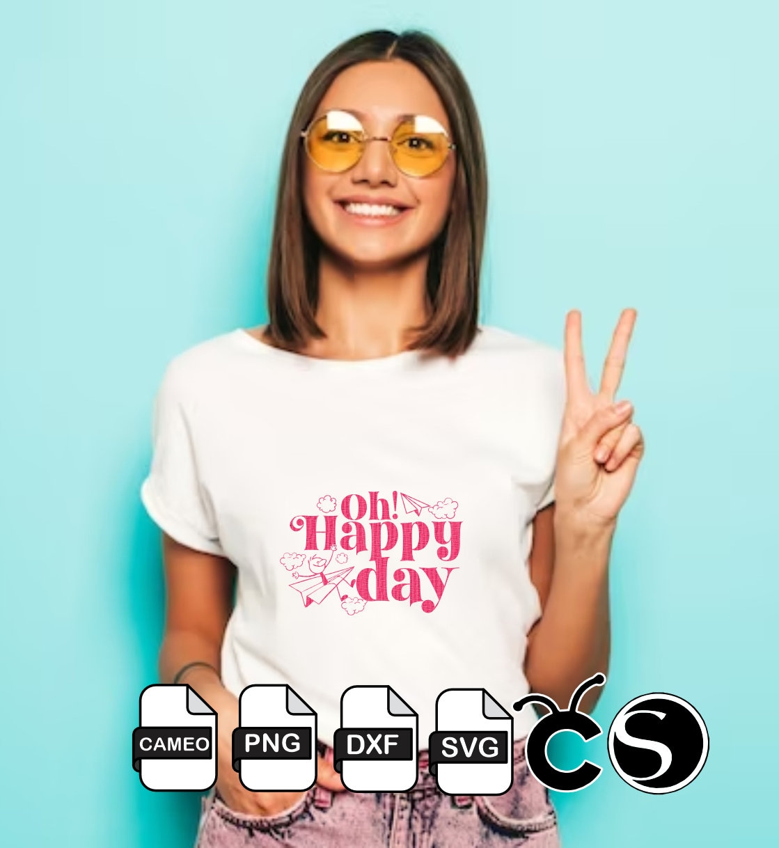 Happy Day Svg Happy Day Svg Png Dxf Silhouette Cameo Offer Sale Cutting ...