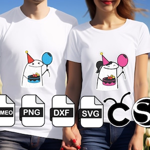 Flork cumpleaños svg flork deformitos cumple svg png dxf silhouette ...