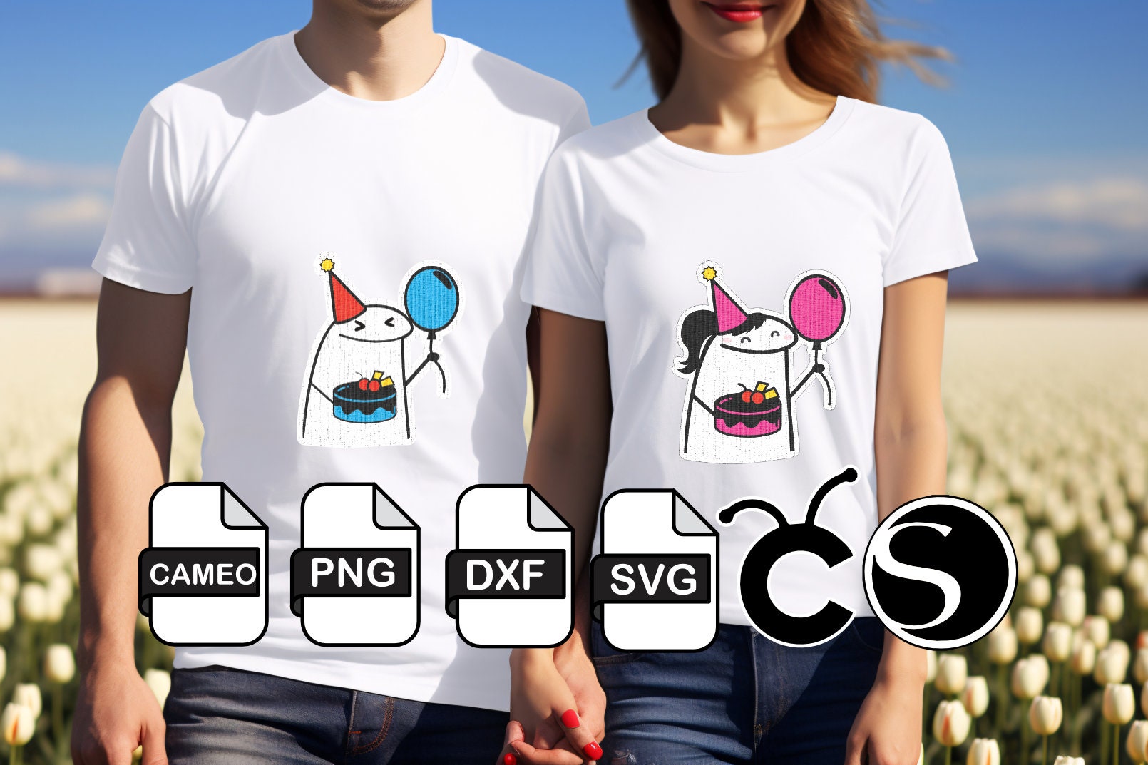 Flork cumpleaños svg flork deformitos cumple svg png dxf silhouette ...