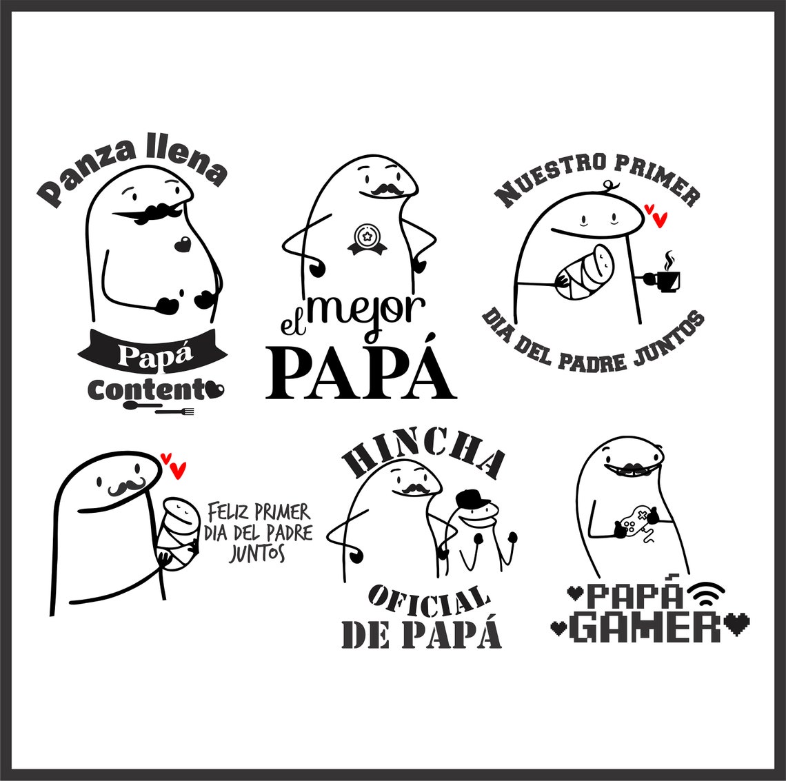 Father's Day Flork Deformitos Svg Png Dxf Studio AI Happy Father's Day ...