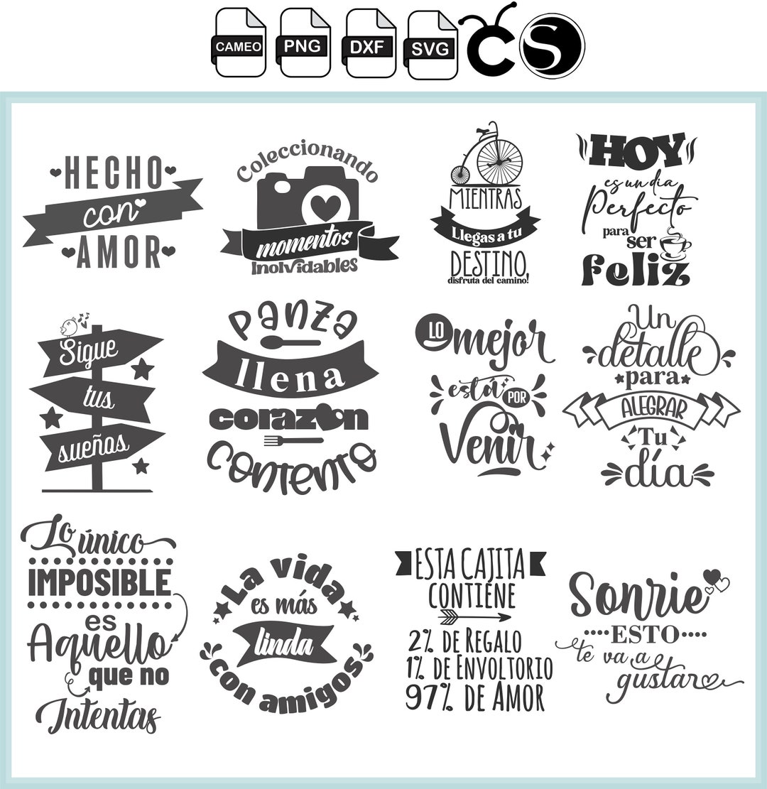 Frases svg mensajes motivacionales wall decoration alcancias decoración ...