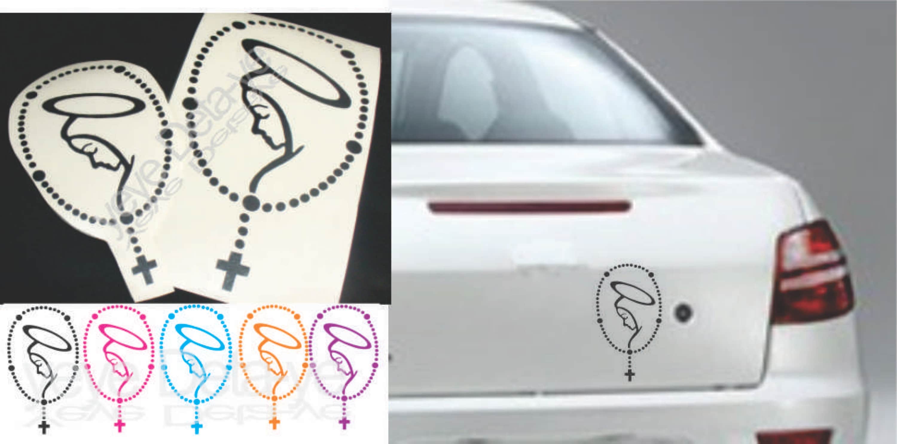 Rosary Holy Mary Svg Png Dxf Cameo Silhouette Rosary of the Virgin Mary ...