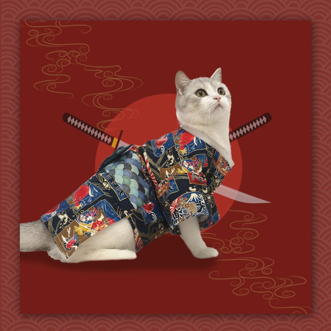 Holloween Pet Costume! Kimono Style Fishman Big Fish Pet Clothing - Etsy