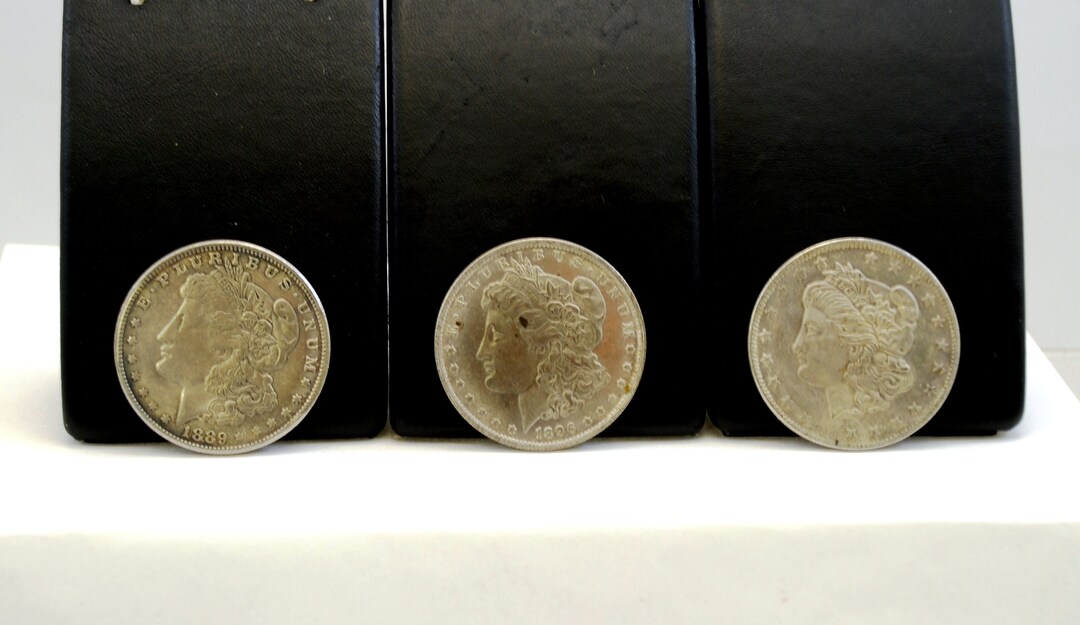 Set of Three Coins / 1 Morgan Dollar Commemorative Coin / Copy / Mix of ...