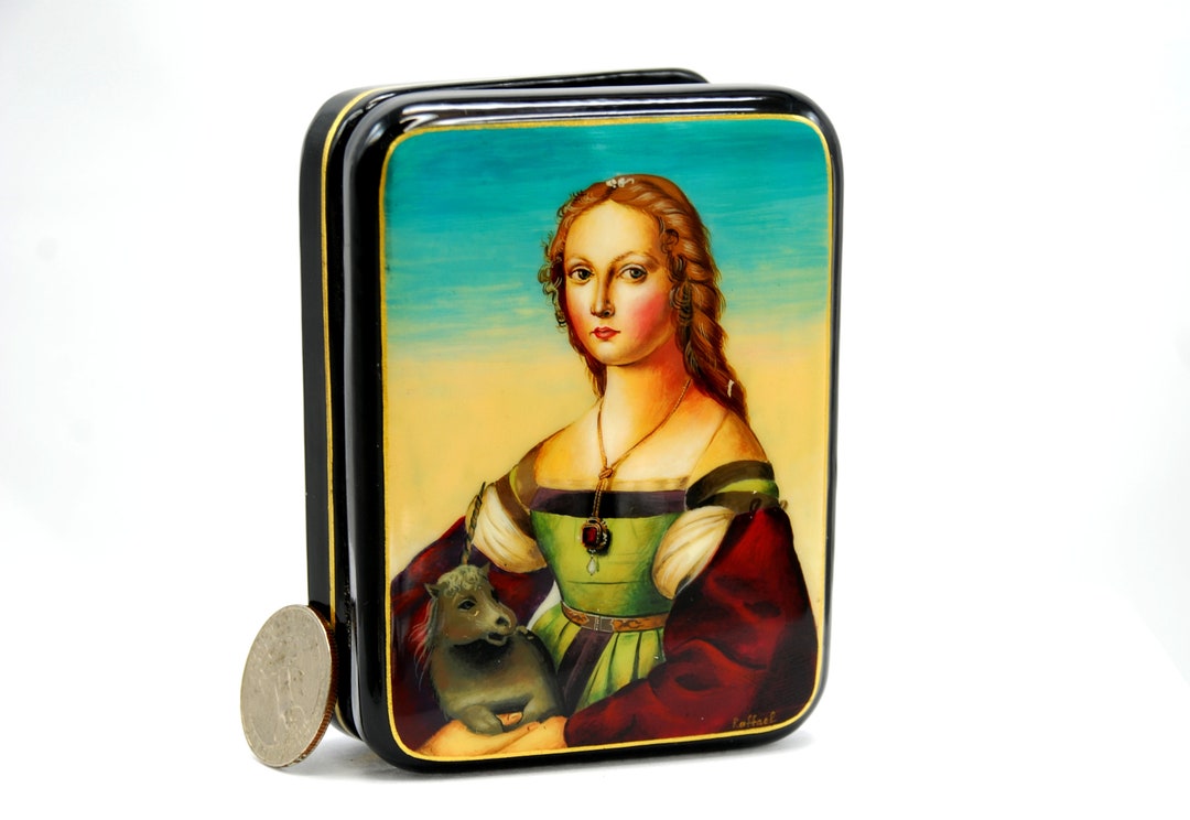 Stylish Lacquer Box / Art Style / Jewelry Box / Copy Raphael / Lady ...