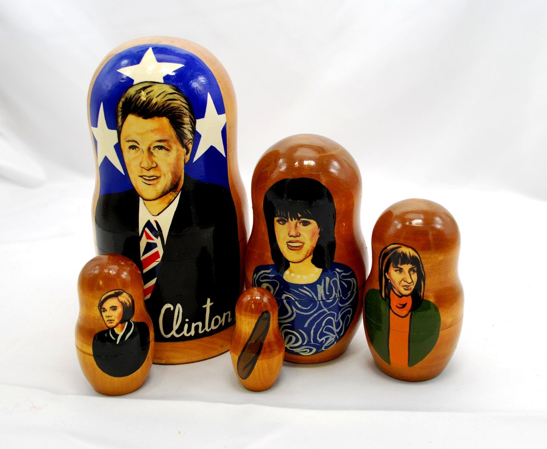 Popular Personalities in Dolls / Bill Clinton / Handpainted Doll/ 5 ...