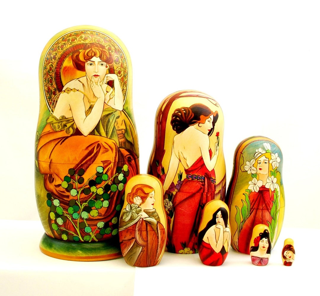Alphons Mucha / Popular Art Styles Dolls / Reproduction / - Etsy