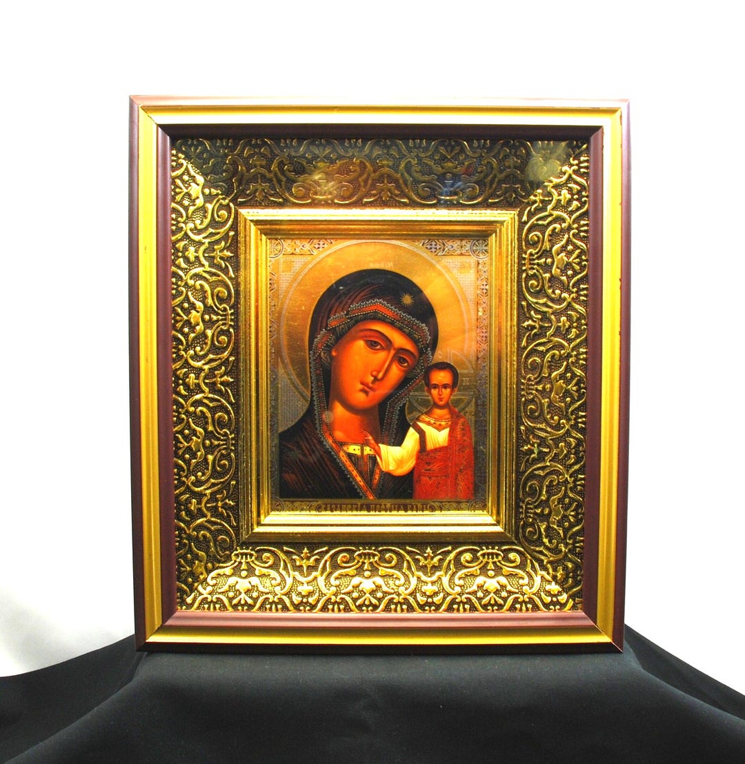 Orthodox Icon / Production in R.czech / Theotokos Kazanskaya / Full ...