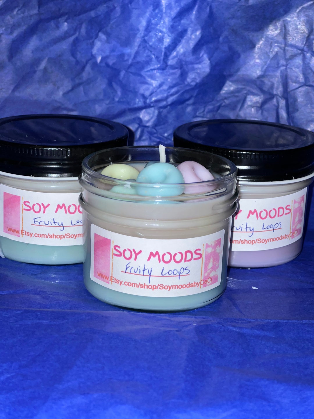 4 Oz CANDLE /fruit Loop Candle/fruity/gift/candles/multicolor/ - Etsy