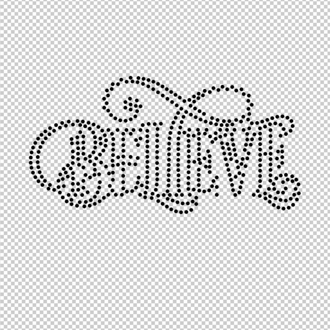 Believe Rhinestone Calligraphy SVG | Cricut, Silhouette (digital File ...
